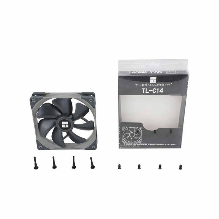 Thermalright TL-C14 14cm S-FDB Bearing PC Cooling Fan Case 4-Pin PWM 1500 RPM 12V Copper RGB ...