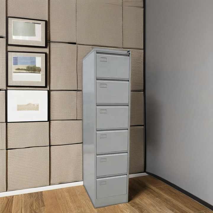 6 Drawer Metal Filing Cabinet for Home Office - Durable & Stylish