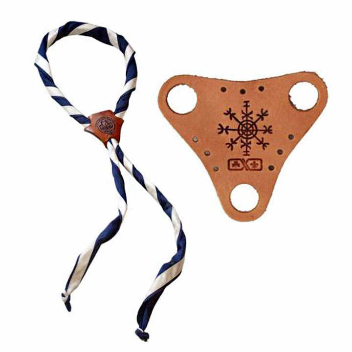 Custom Logo Leather Neckerchief Scarf With Buckle - Oem