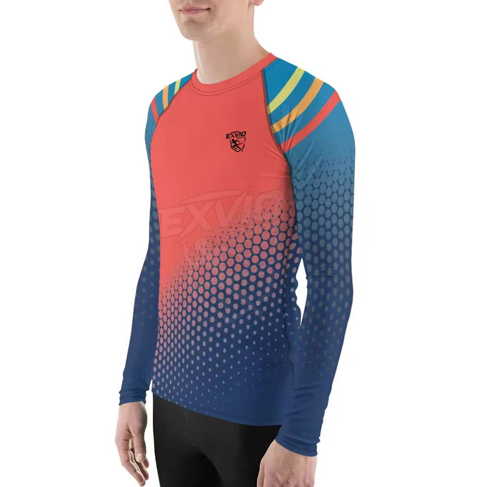 Pakistan Made Custom Logo Design Rash Guard Sport Wear Long Sleeves ...