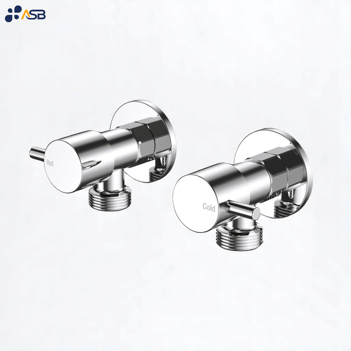 DR Brass Chrome Style 1/4 Turn Mini Cistern Stop Valve Washing Machine ...