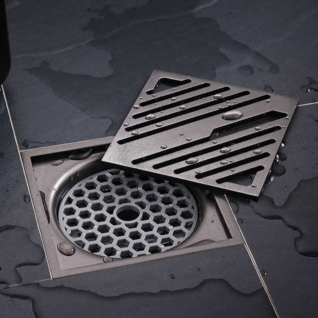 Stainless Steel Square Floor Drain Heavy Duty Bathroom Floor Drain Anti ...