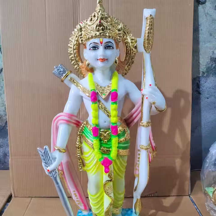 Best Handcrafted Metal Silver Plated Standing Ram Statue for Ram Mandir ...