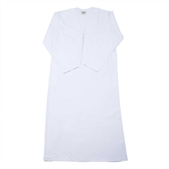 Plain White Thobe Islamic Man Thobe New Design Long Sleeves Saudi Arab ...