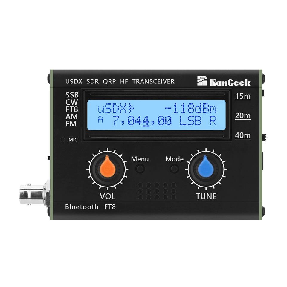 HamGeek USDX-FT8 5W QRP HF Transceiver | 3-Band SSB SDR Transceiver for ...
