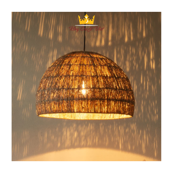 100% Eco-friendly Material Straw Ceiling Light Pendant Shade Jute ...