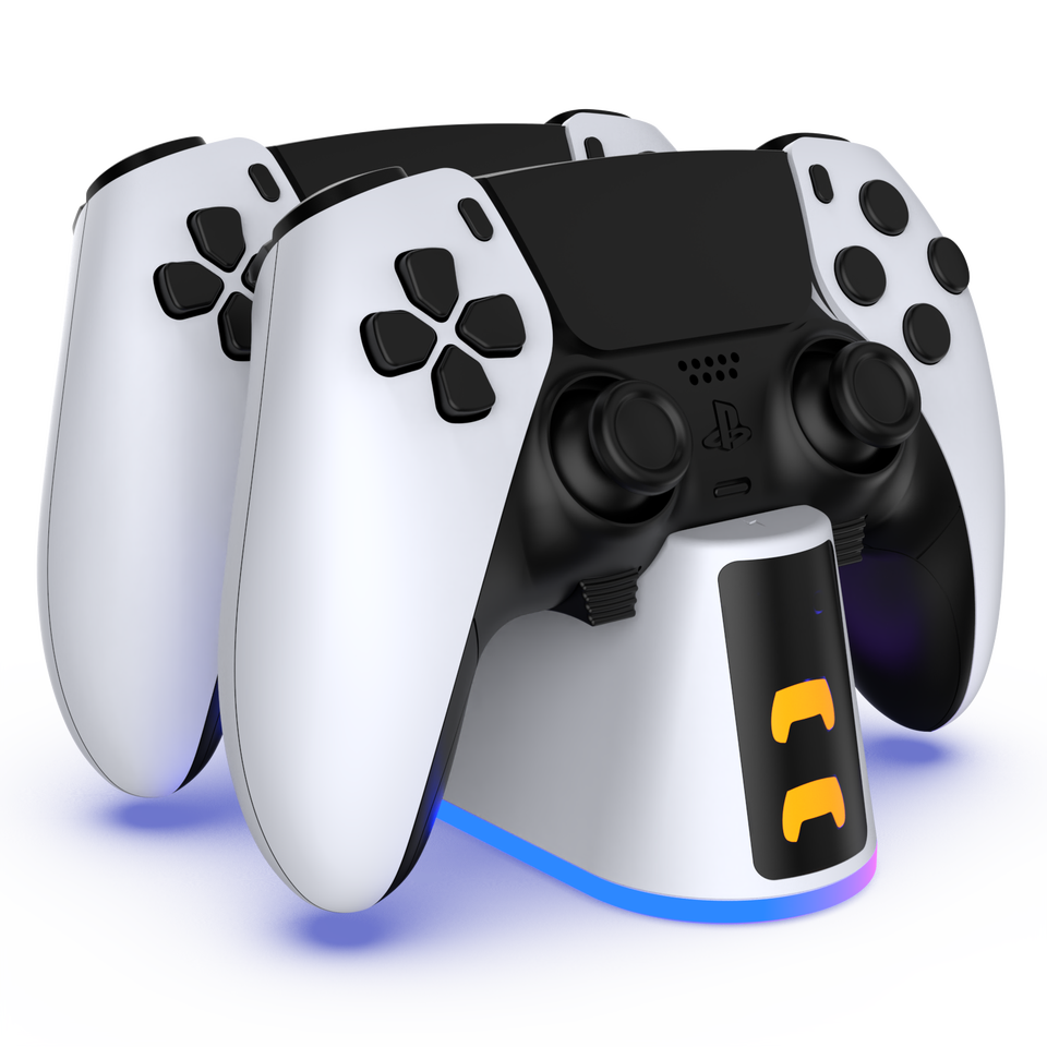 LED Display Fast Charging Station for PS5 - Dual Controller Dock with ...
