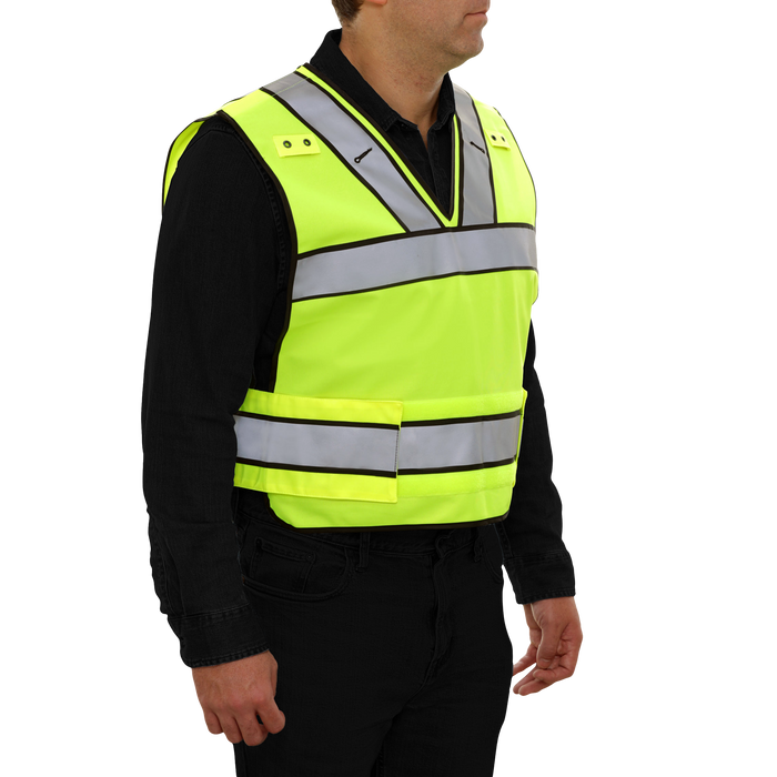 High Visibility Basic Safety Vest with Zipper Front Breathable ...