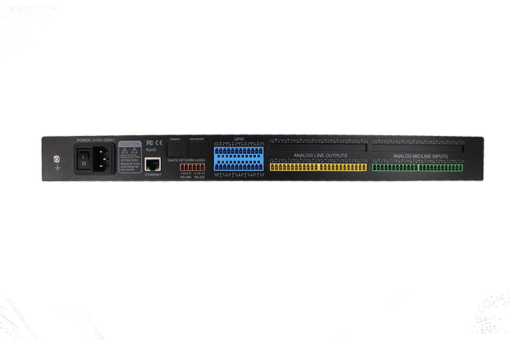 HUAIN Dante Audio 12x12 Media Matrix Processor - 3year Warranty