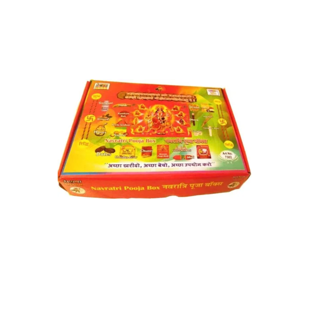 Navratri Pooja Box & Samagri-Scented Eco-Friendly Religious Pooja ...
