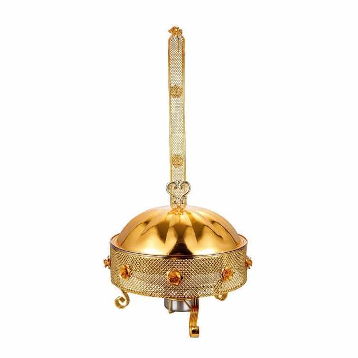 Luxury Decorative Fancy Roll Top Gold Color Luxury Buffet Set Stainless ...