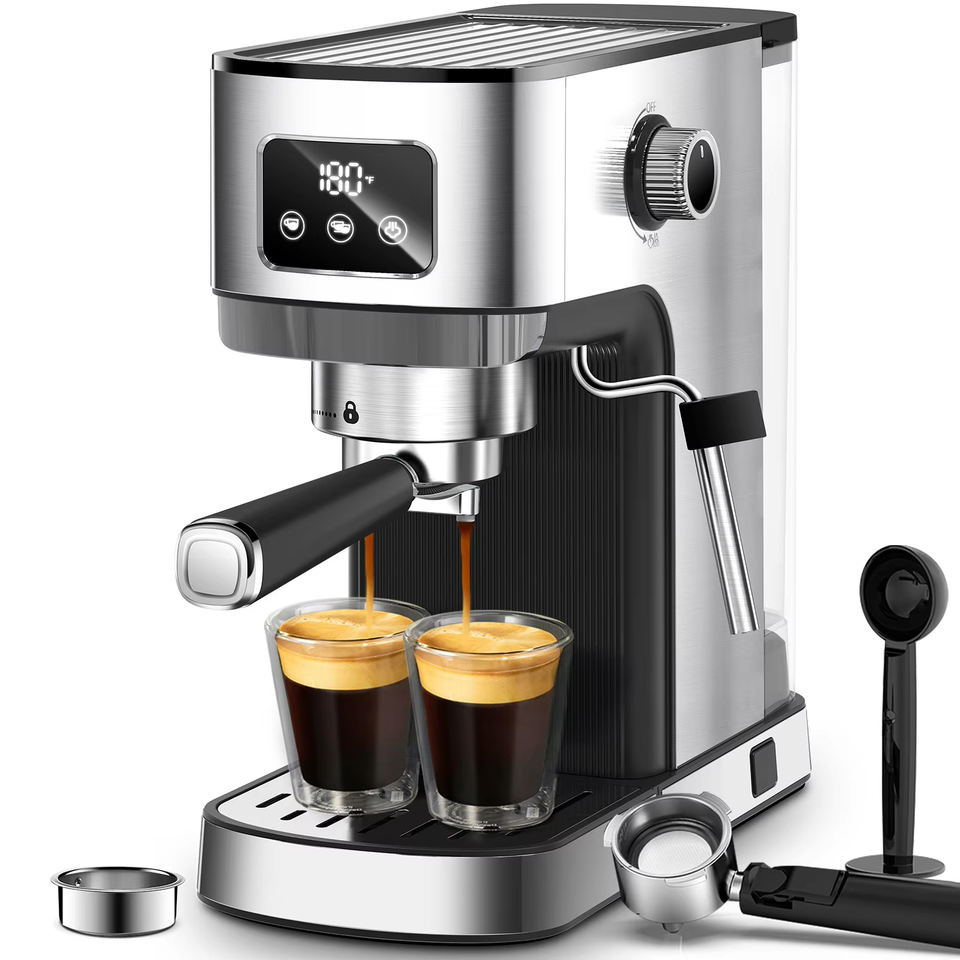 Household Coffee Machine Semi-automatic Italian Drip Pressure Steam ...