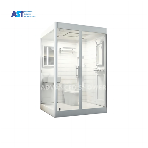 AN1014 prefab camping caravan modular bathroom toilet unit shower POD ...