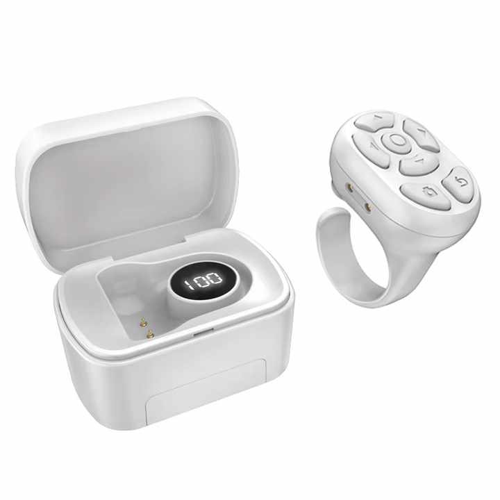 Remote Control Tiktok Scrolling Ring with Phone Stand Holder