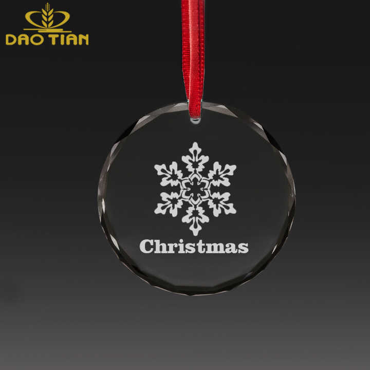 Daotian Wholesale Blank Glass Ornaments for Christmas