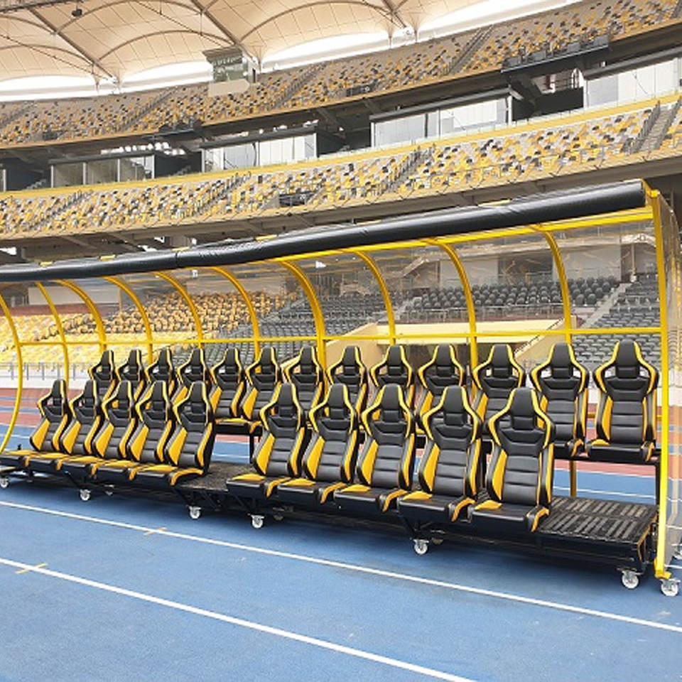 Luxury Football Dugout Seats Soccer Dugouts Seating VIP Soccer Team ...