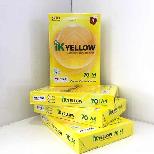 New Quality IK yellow A4 paper 75 GSM 70 GSM/bond paper/IK Plus A4 ...