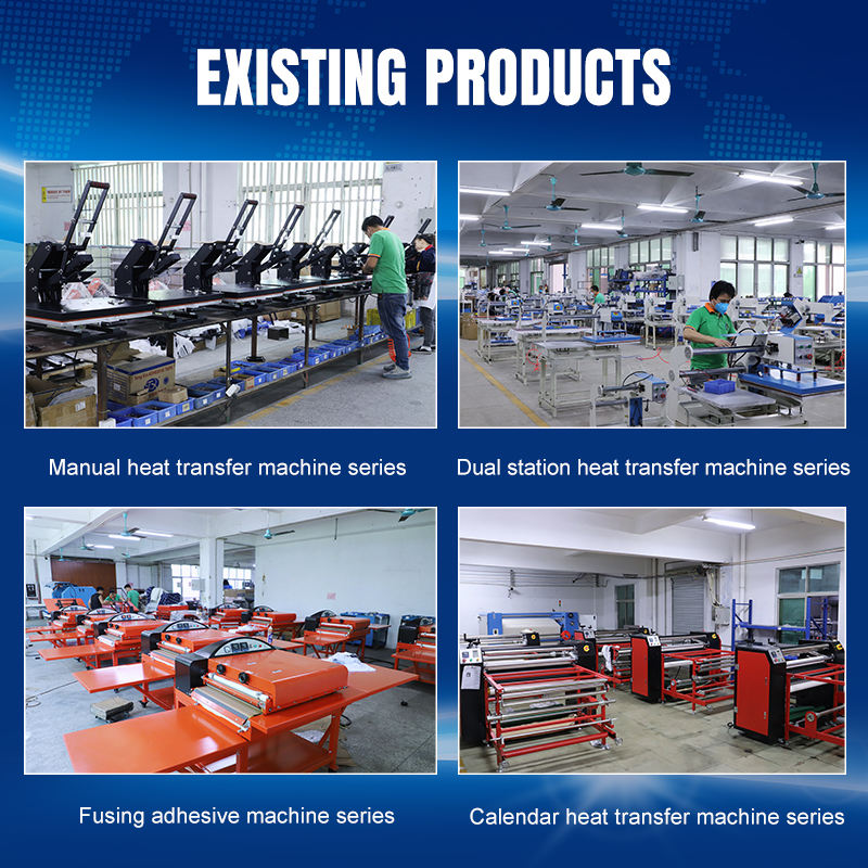 Hot Sale Semi-Automatic Flatbed Heat Press Machine for T-shirt Garment ...
