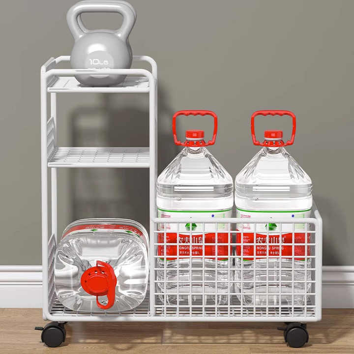 Mesh File Storage Carts with Rolling Wheels - Organize Efficiently