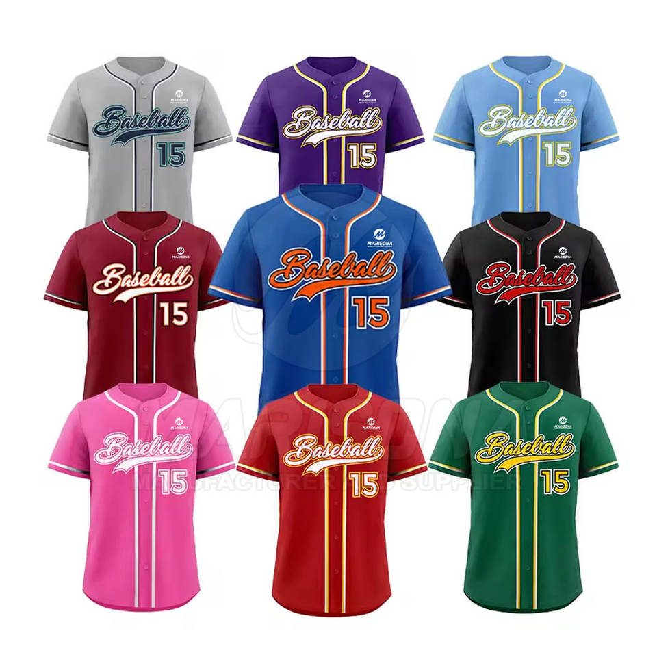 Hot Selling Premium Fabric Baseball Jersey New Design Baseball Jersey ...