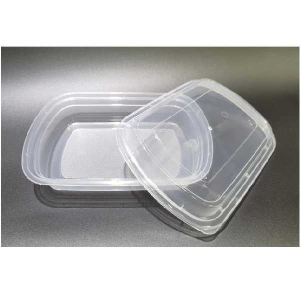 Microwavable Disposable Plastic Container Packing Use PP Rectangular ...