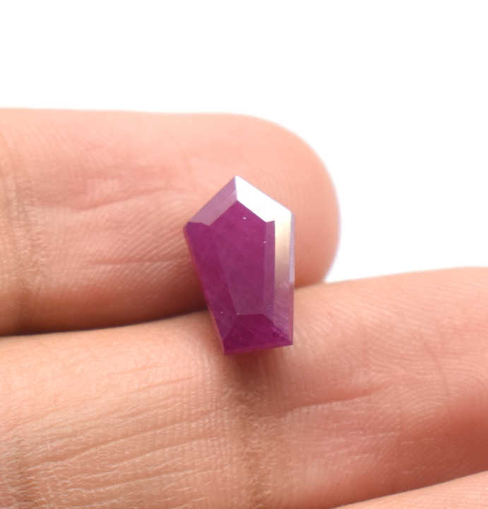 Natural Pinkish Red Ruby with Coffin Cut Gemstone Coffin Fancy Shape ...