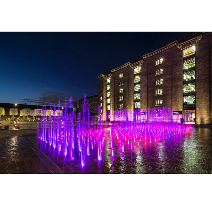 Musical Water Fountain - Free Design Outdoor Plaza Solution