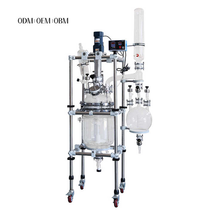 50L Jacketed Glass Reactor - Efficient Pharma/chemical Manufacturing