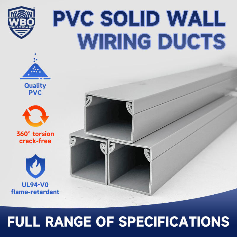 PVC Wiring Duct Slotted Cable Trunking Wire Cable Raceway Electrical ...