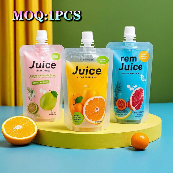 Custom Printed Food Liquid Doypack Packaging Juice Bag Fruit Sauce ...