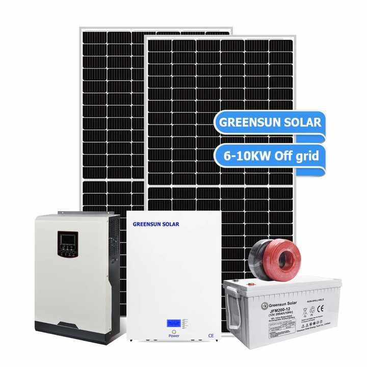 Best Price 20kw 10kw 5kw on Grid Hybrid Solar System Complete Home Solar Panel Power Mounting ...