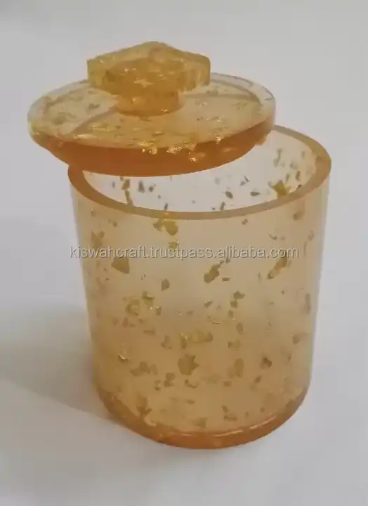 Design Acrylic Resin Container Set Food Storage & Container With Golden ...