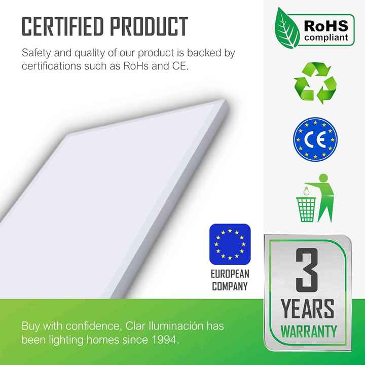 CLAR - 120x60 LED Panel 80W CCT, Adjustable Color Temperature ...