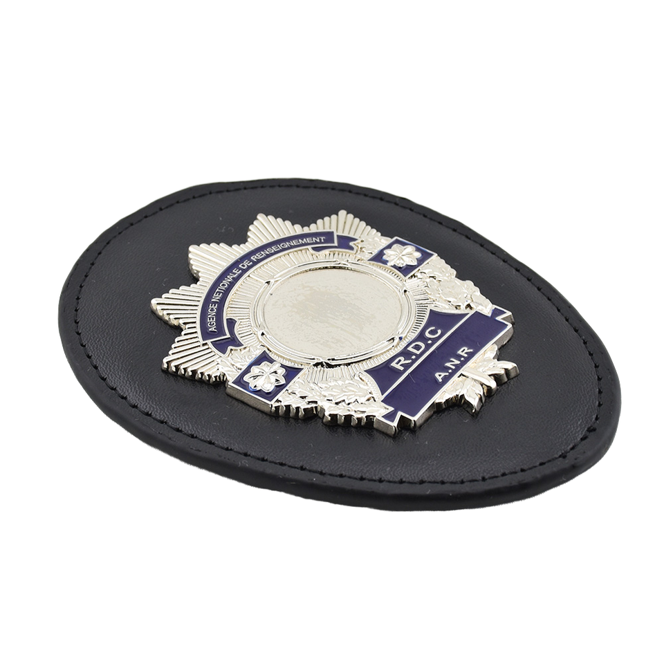 Factory Custom Engraved Logo Classic Genuine Leather Security Guard ...