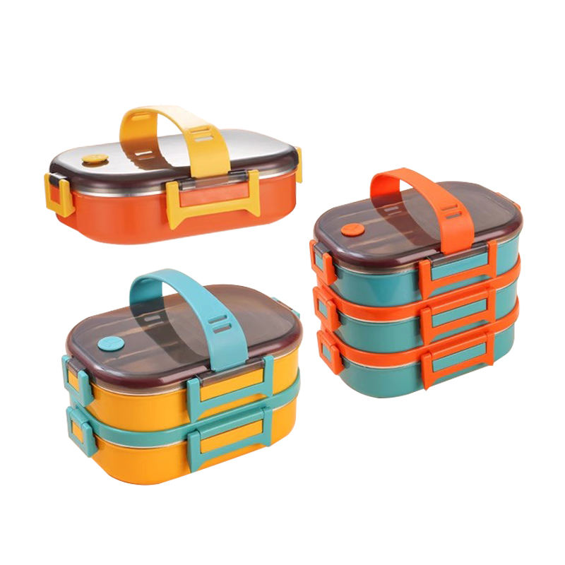 Foska Colorful High Quality Large Capacity Metal Lunch Box for Students ...