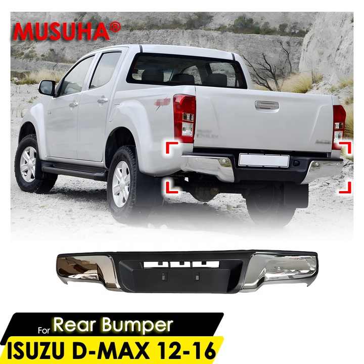 MUSUHA Rear Bumper for ISUZU DMAX 2012-2016 - High-quality
