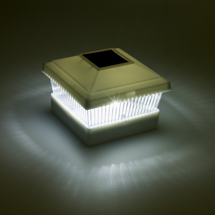 Solar Light Fence Post Caps - LED Light Fence Post Cap - IP65 ...