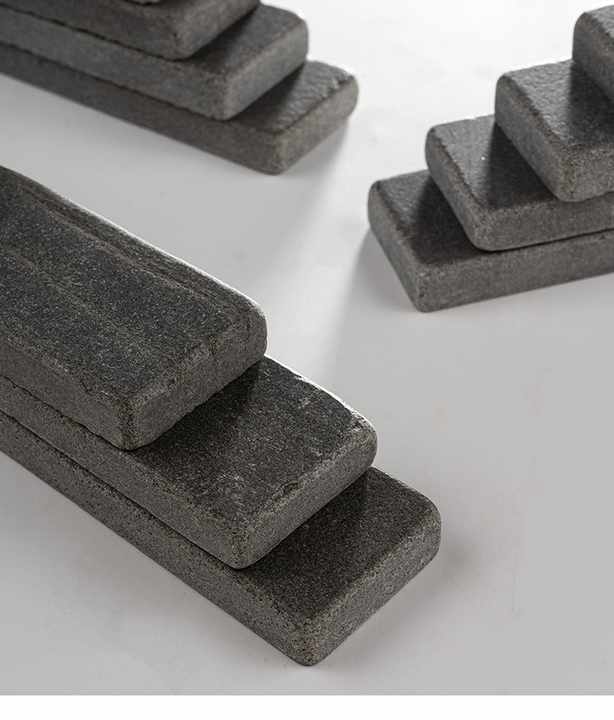 50x200mm Grey Limestone Wall Tile Honed & Tumbled Natural Stone Cobbles ...