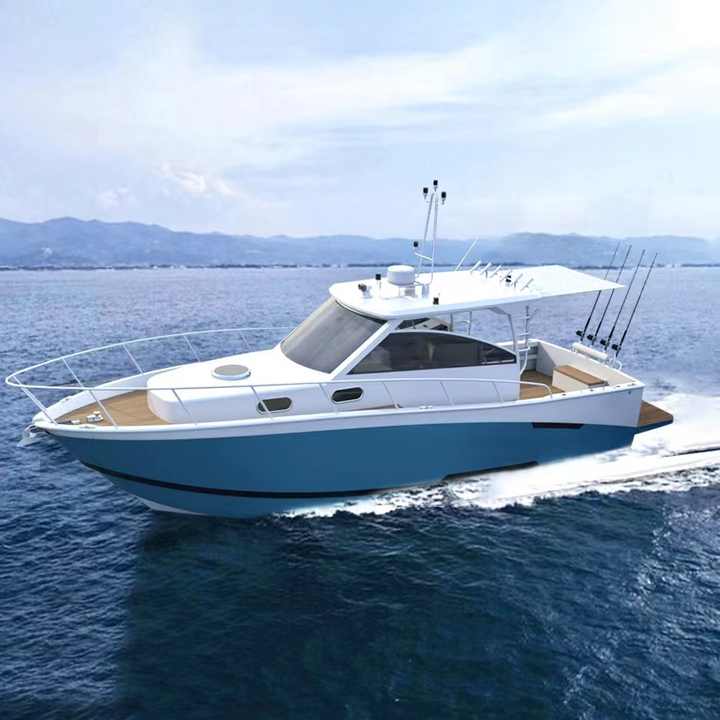 Luxury Yacht Pontoon Boat Cabin with 250hp Outboard CE Cert