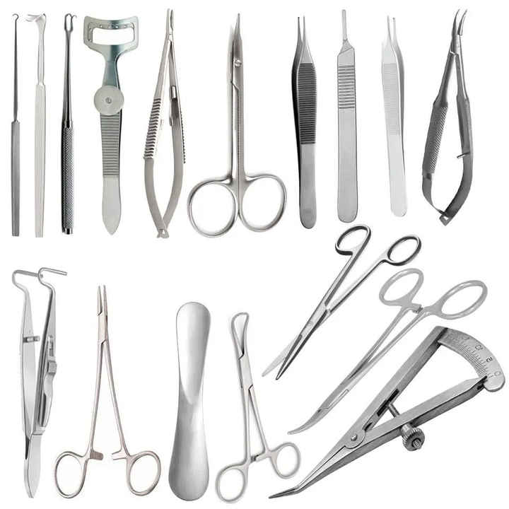 Blepharoplasty Set for Eye Surgery 17pcs Micro Plastic Major Eyelid ...