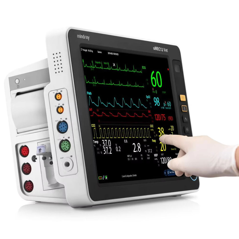 Mindray UMEC12 Vet Veterinary Multi-Parameter Patient Monitor with ECG ...