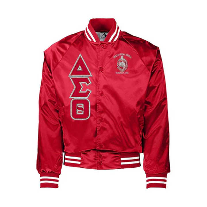 OEM Wholesale Greek Letter Satin Jacket Custom Fraternity & Sorority ...