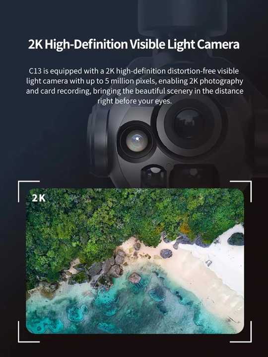 Skydroid C13 AI Tracking Thermal Camera Drone with 640x512 Resolution