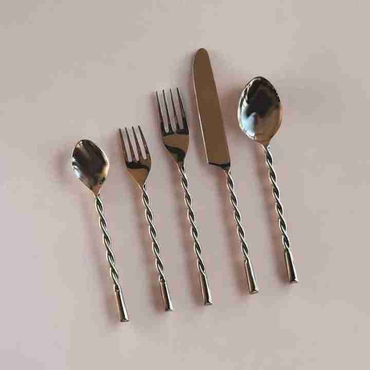 Simple Design Stainless Steel Cutlery Set Modern Look Flatware for ...