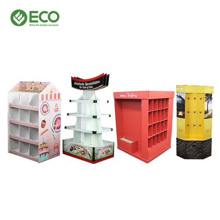 T-shirt Corrugated Cardboard Display Racks Clothing Shop Pallet Display ...