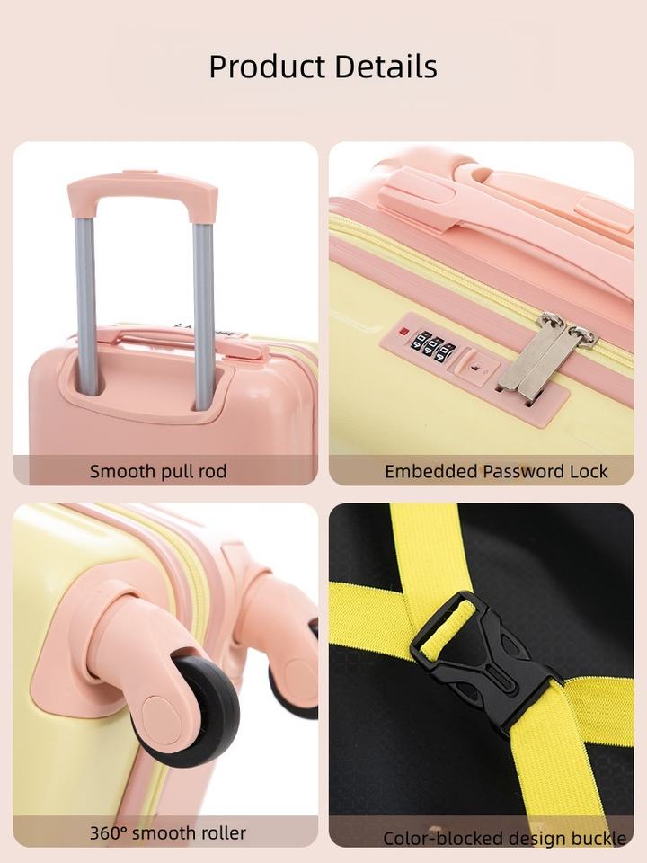 Premium White Hard Shell Carry-On Luggage with Spinner Wheels ...