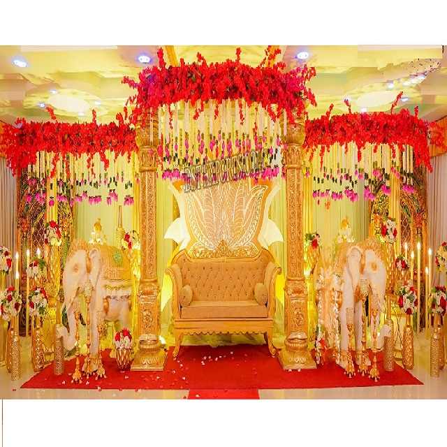 Golden Touch Wedding Stage - Customized Half Saree Function