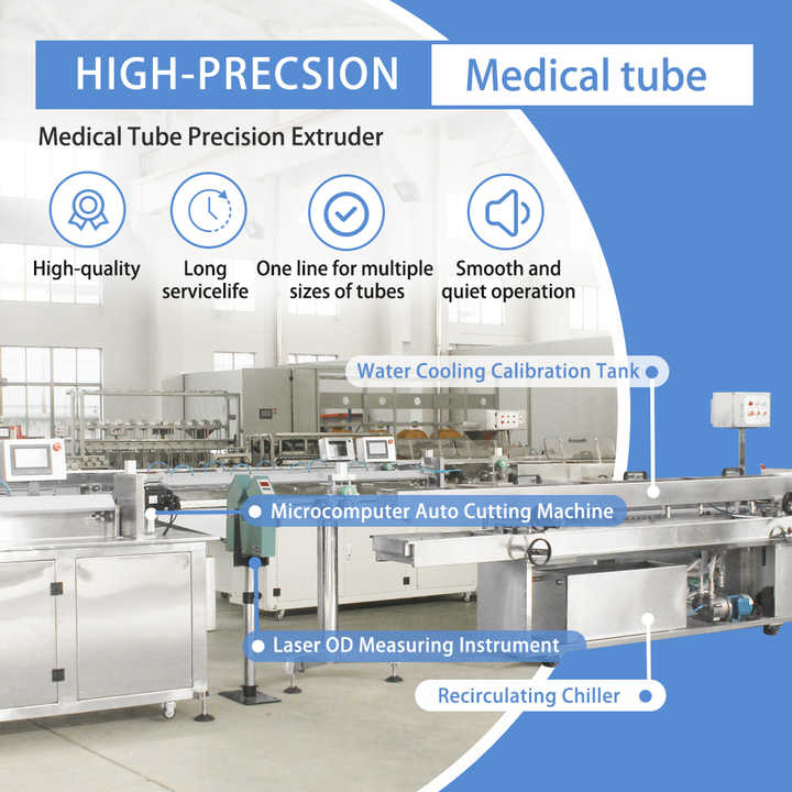 Medical Plastic Extruder Machine Single-Screw for IV Infusion Set Tube ...