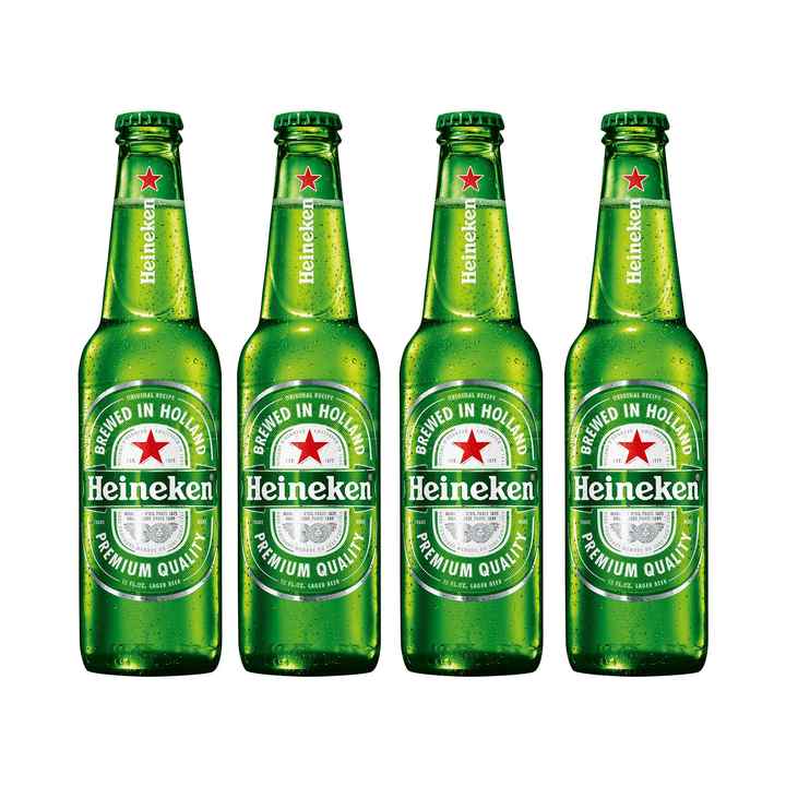 Heineken Beer 330ml - Premium Lager in Bottles and Cans