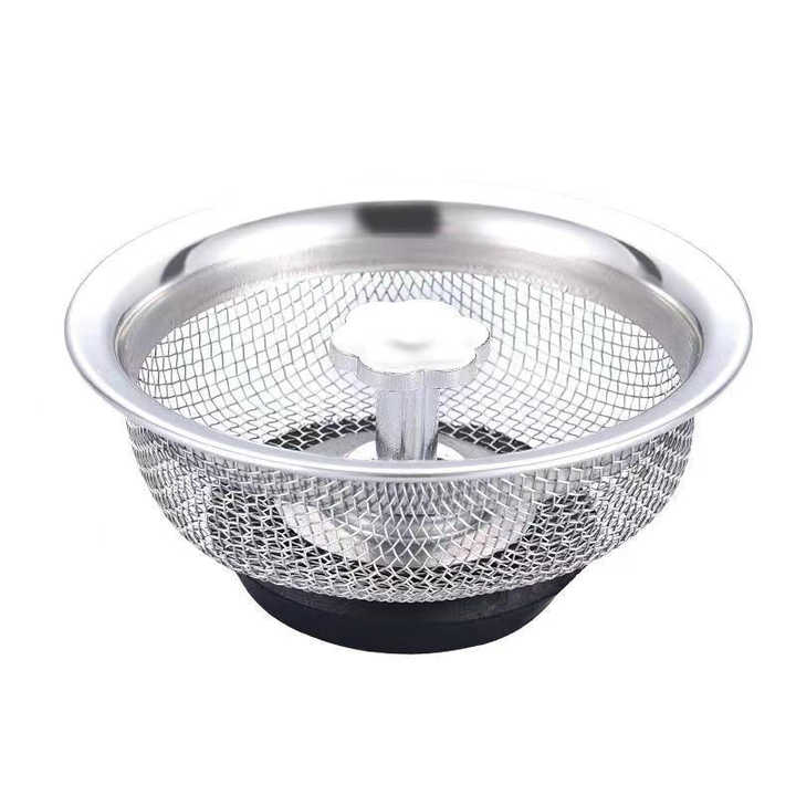 Stainless Steel Kitchen Sink Filter Mesh Sink Sewer Strainers Bathroom ...